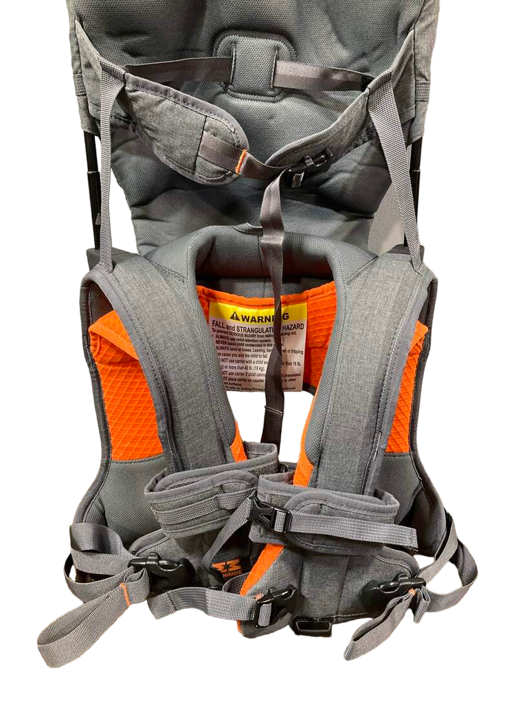 MiniMeis Shoulder Carrier With Backpack And Sunshade, Grey Melange