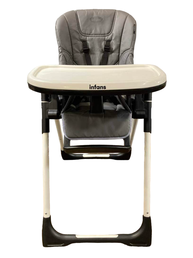 Infans Adjustable and Foldable High Chair, Light Grey