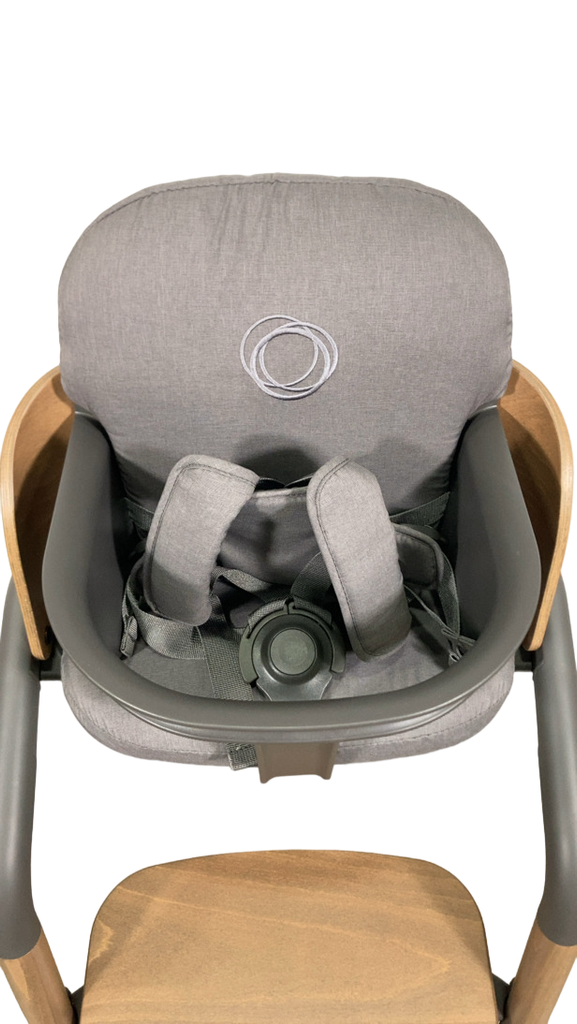 Bugaboo Giraffe High Chair Complete, Warm Wood And Gray