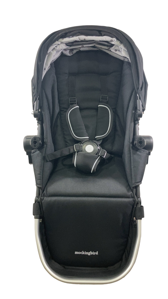 Mockingbird 2nd Seat Kit 2.0, Black, Silver With Black Leather, Waterc