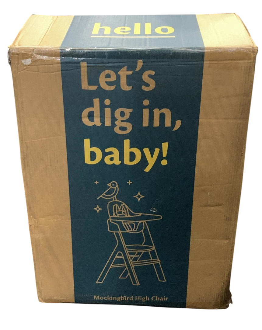 Mockingbird High Chair, 2.0, Cloud Beech, White — GoodBuy Gear