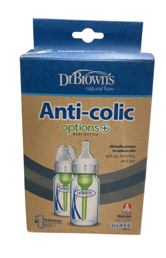 Dr. Brown's Options+ Anti-Colic Narrow Bottles 2-Pack, Green — GoodBuy Gear