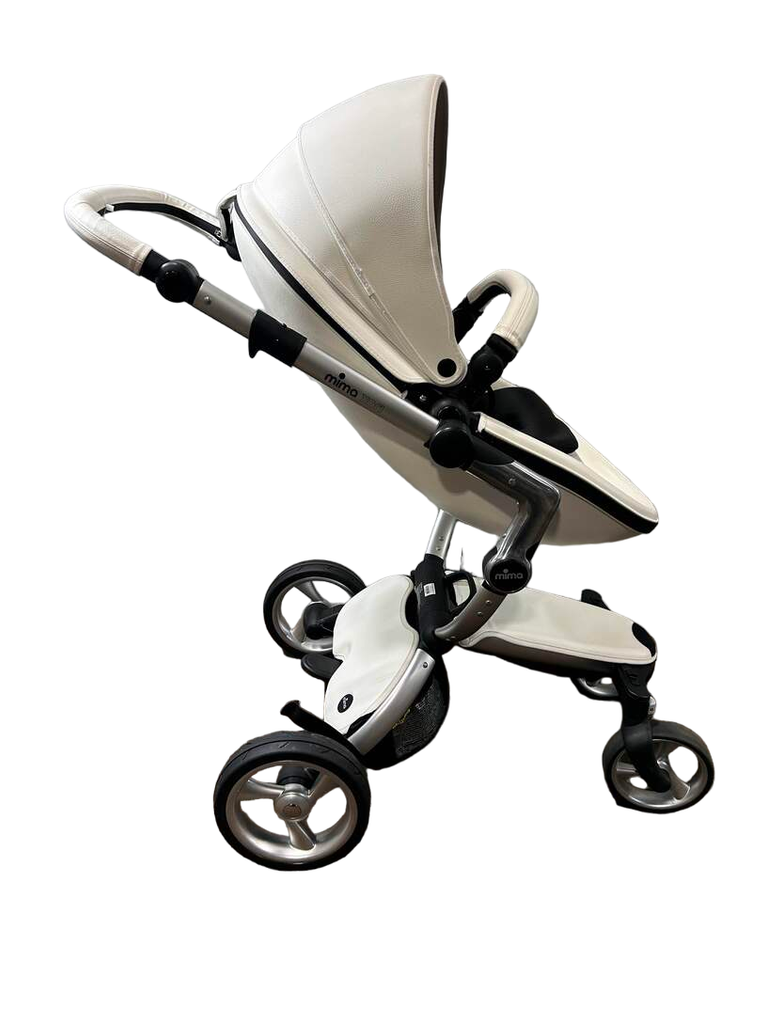 Mima Xari Stroller, 2020, Aluminum, Stone White, Black