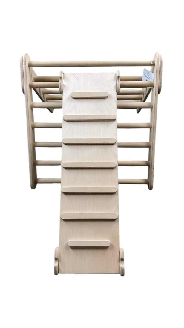 Pikler Triangle Climber With Ramp — GoodBuy Gear