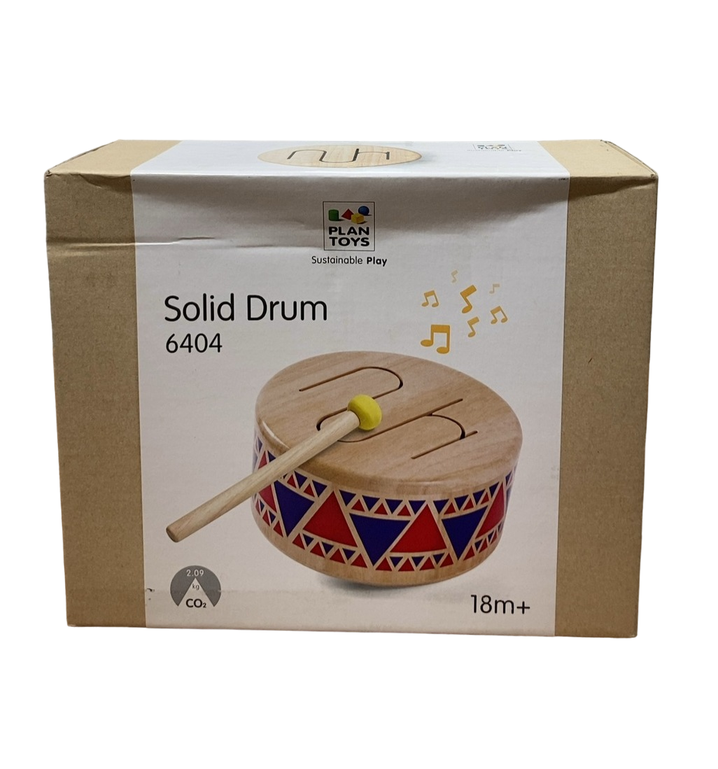 Plan Toys Solid Wooden Drum
