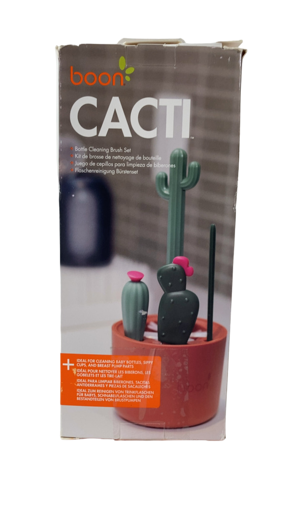 Boon Cacti Bottle Cleaning Brush Set, Terracotta