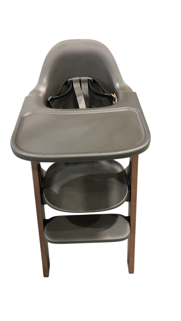 Mockingbird High Chair, 2.0, Charcoal Black, Espresso Beech — GoodBuy Gear