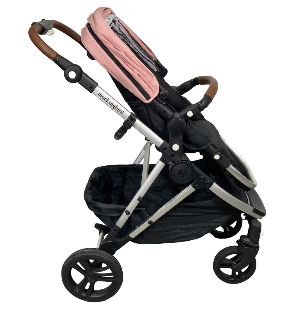 Mockingbird Single 2.0 Stroller, Silver with Penny Leather, Watercolor ...