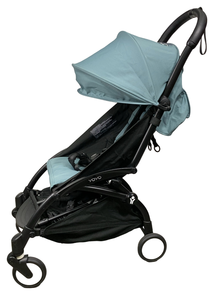 Babyzen YOYO2 Complete Stroller, 2022, Black with Aqua