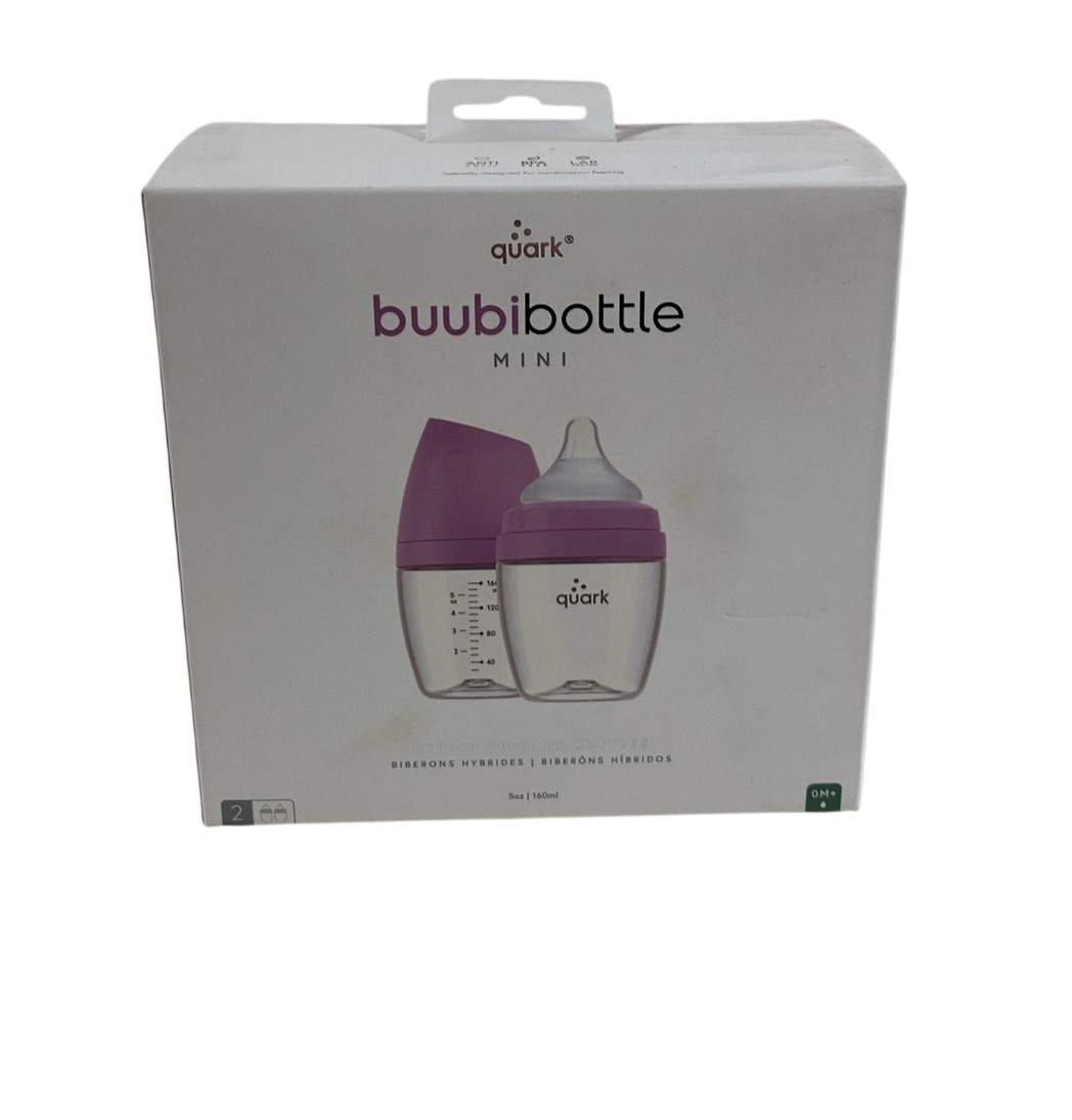 Quark Mini Hybrid Feeding Bottle, Purple, Two Pack — GoodBuy Gear