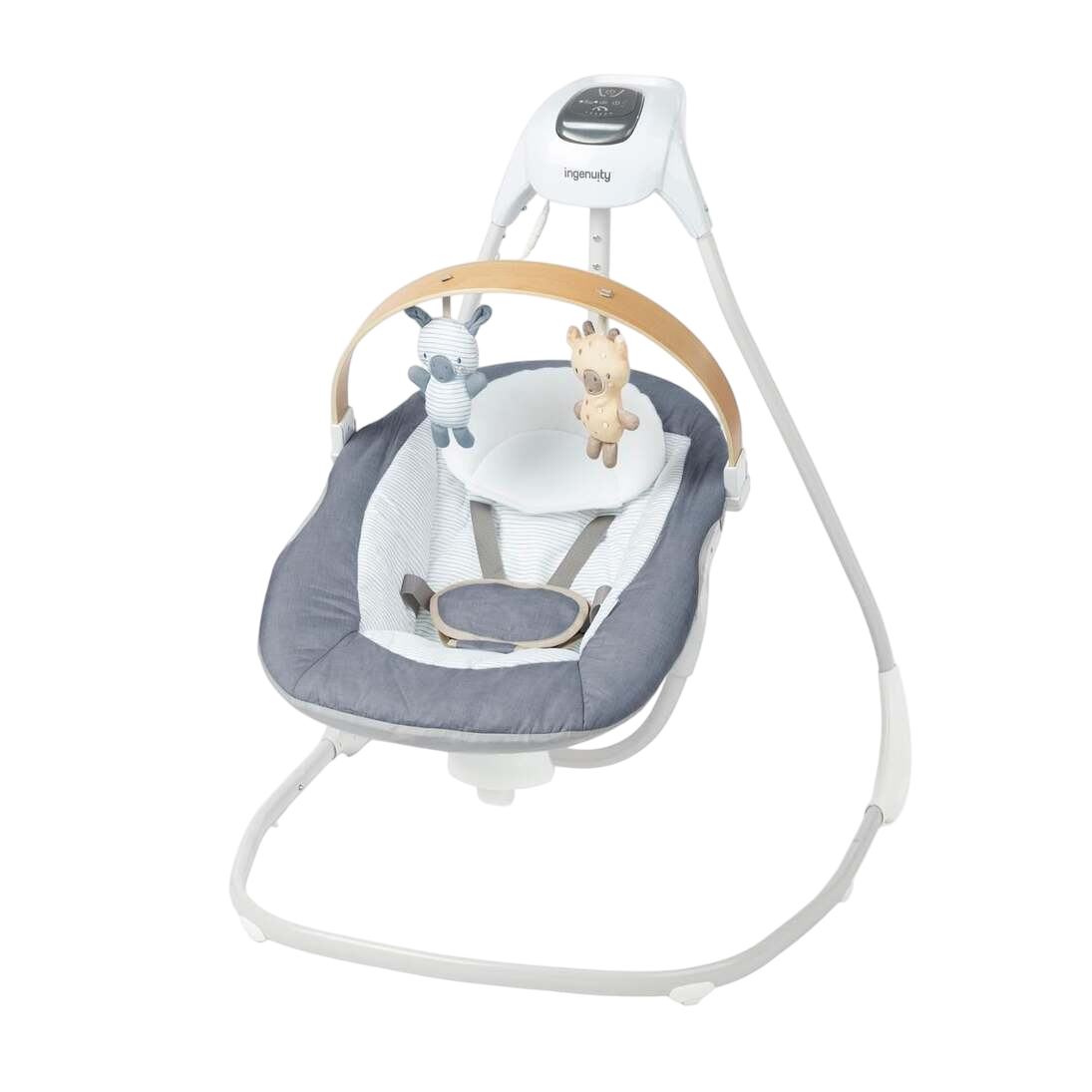 Ingenuity Simple Comfort 2-in-1 Swing Rocker, Chambray — GoodBuy Gear