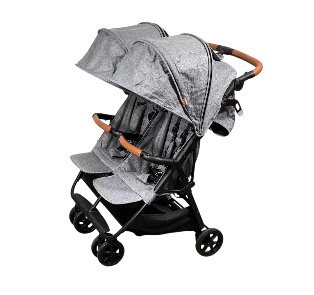 Zoe The Twin V2 Double Stroller, 2024, Luxe Grey — GoodBuy Gear