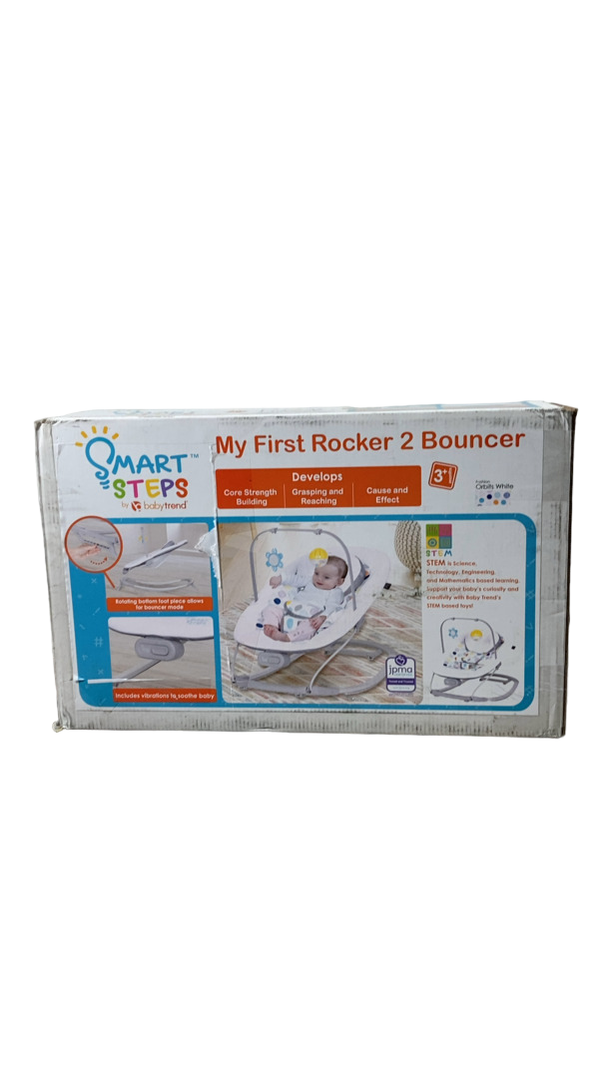 Baby Trend Smart Steps My First Rocker 2 Bouncer, Orbits White ...