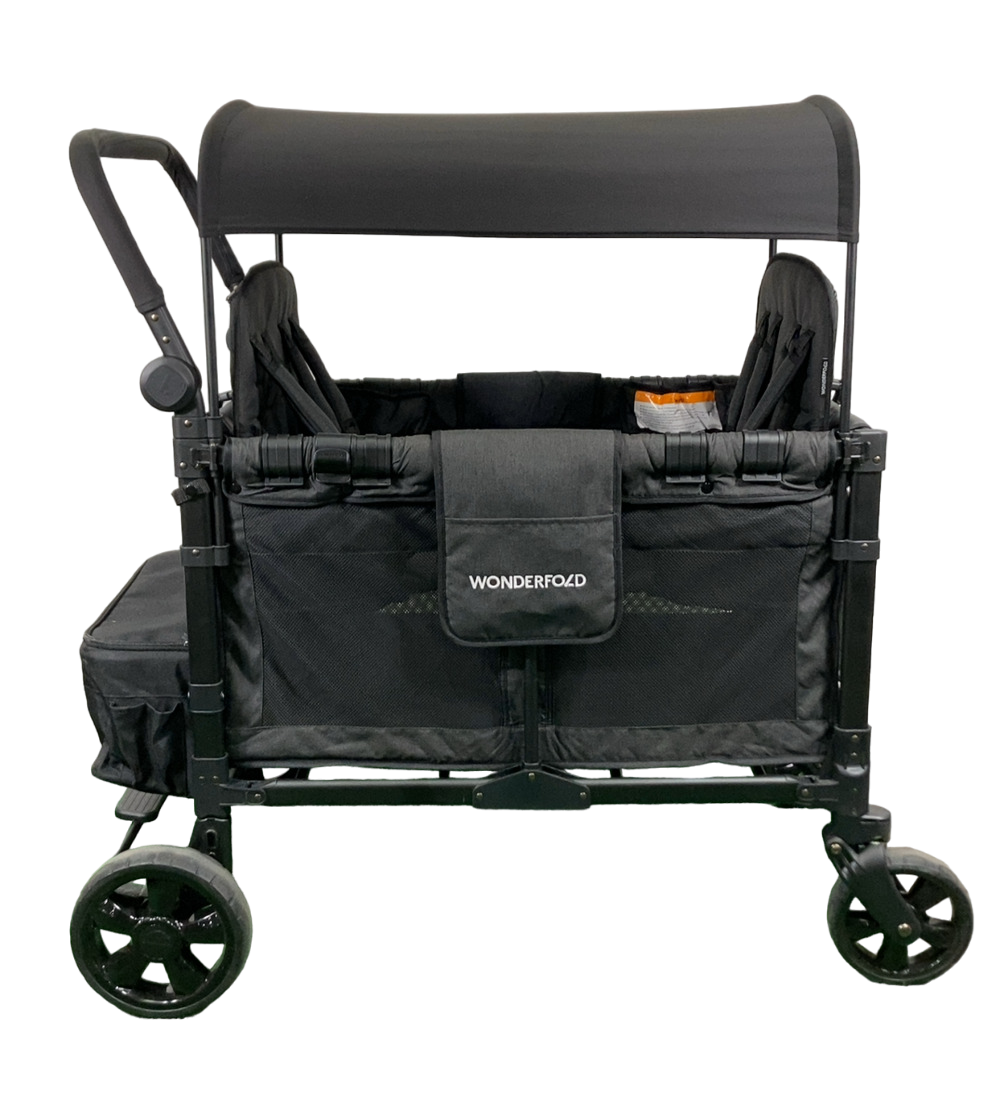 Wonderfold W4 Elite Stroller Wagon, 2023, Volcanic Black — GoodBuy Gear