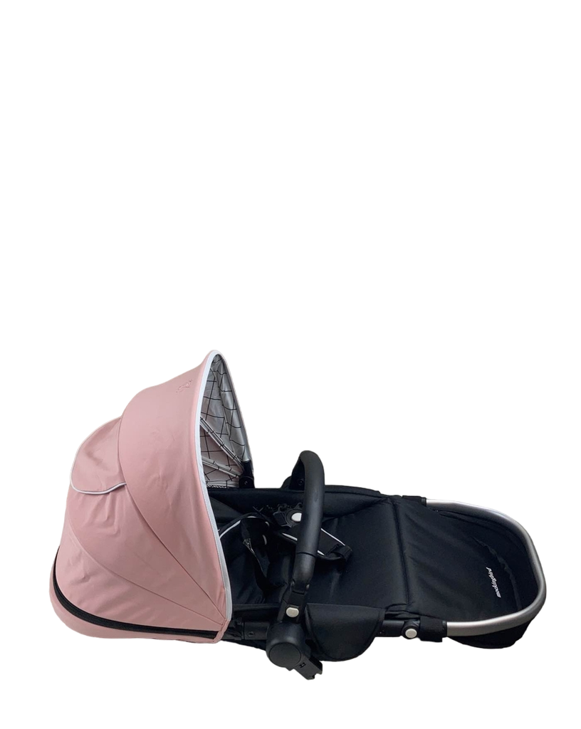 Mockingbird 2nd Seat Kit with Extendable Canopy, Pink, Windowpane, Sil