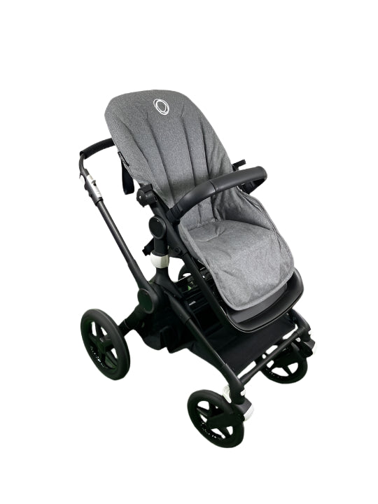 Bugaboo Fox 3 Stroller, 2021, Black, Grey Melange, No Canopy — GoodBuy Gear