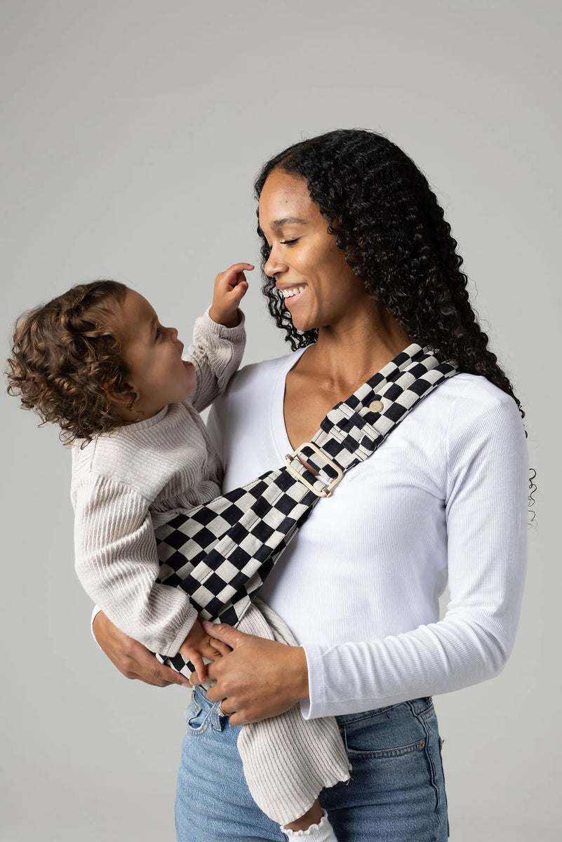 Mabe The Monarch Toddler Sling, Ebony Check — GoodBuy Gear
