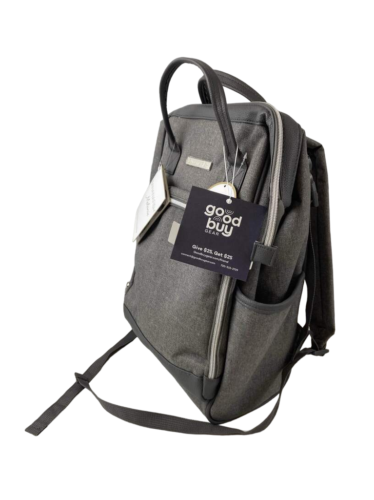 Bananafish Melanie Backpack Diaper Bag, Grey