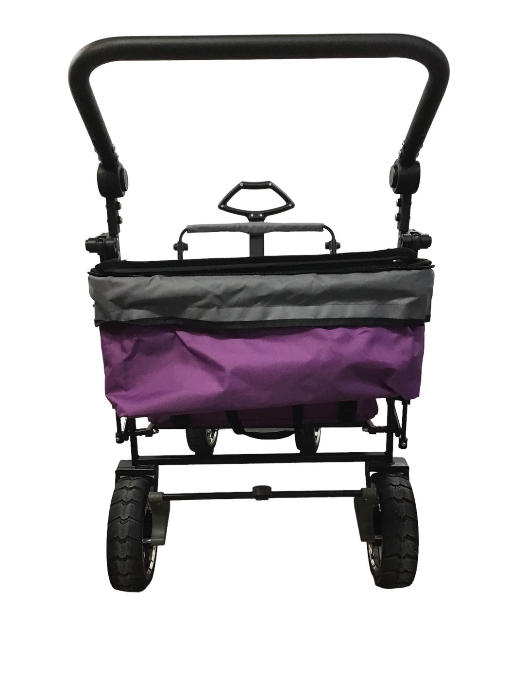 Wonderfold S4 Push & Pull Premium Utility Folding Wagon, Purple, CP Mo ...