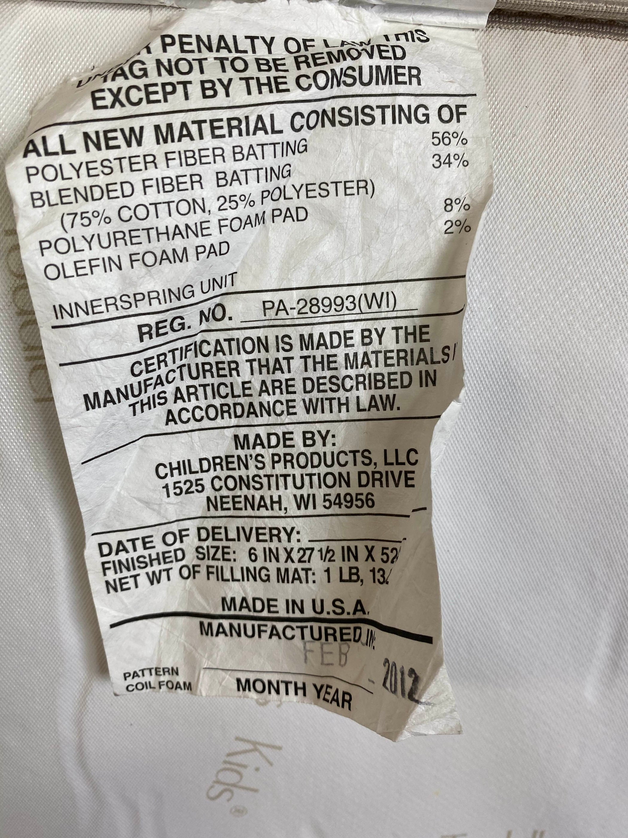 Baby Cache Bliss Essentials Curved Top Crib With Mattress — GoodBuy Gear