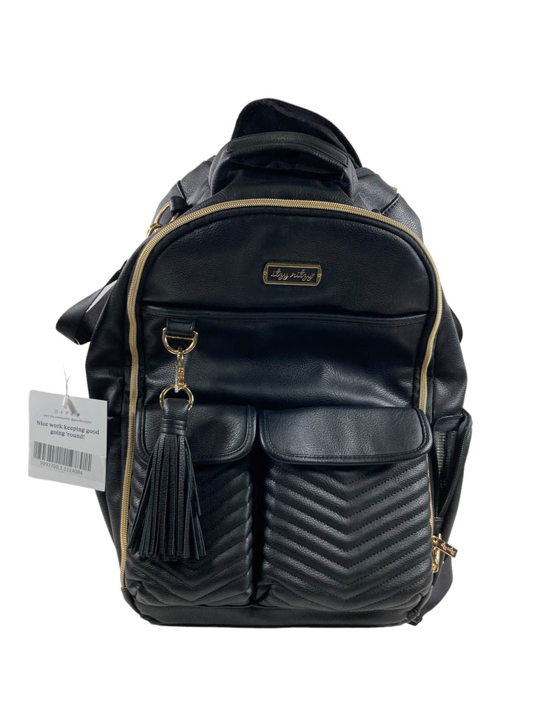 Itzy Ritzy Boss Backpack Diaper Bag, Jetsetter Black