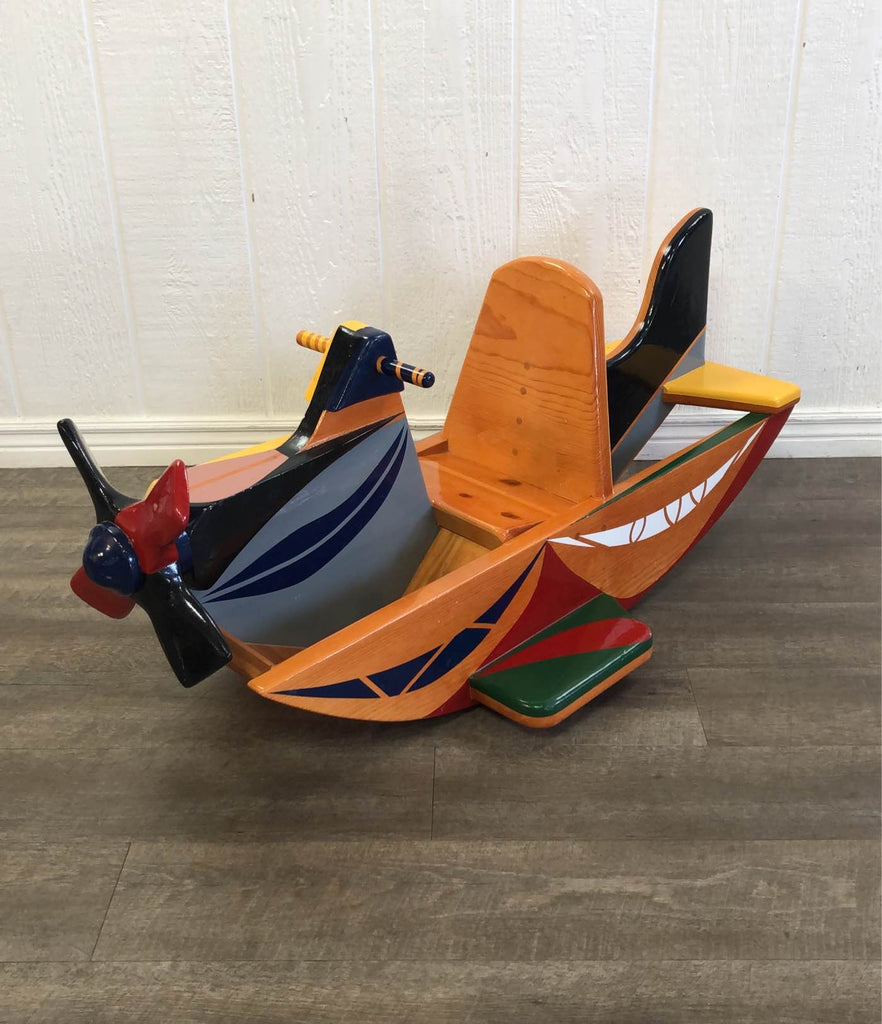 Wooden Airplane Rocker