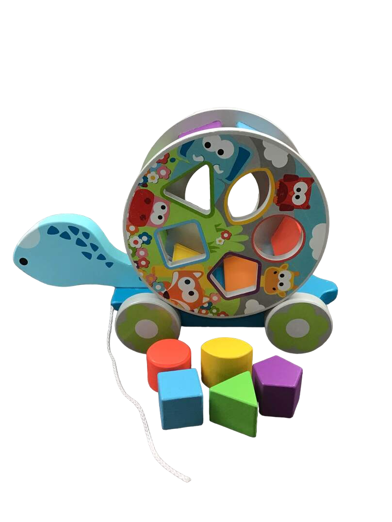 J’adore Wooden Turtle Shape Sorter Pull Toy — GoodBuy Gear