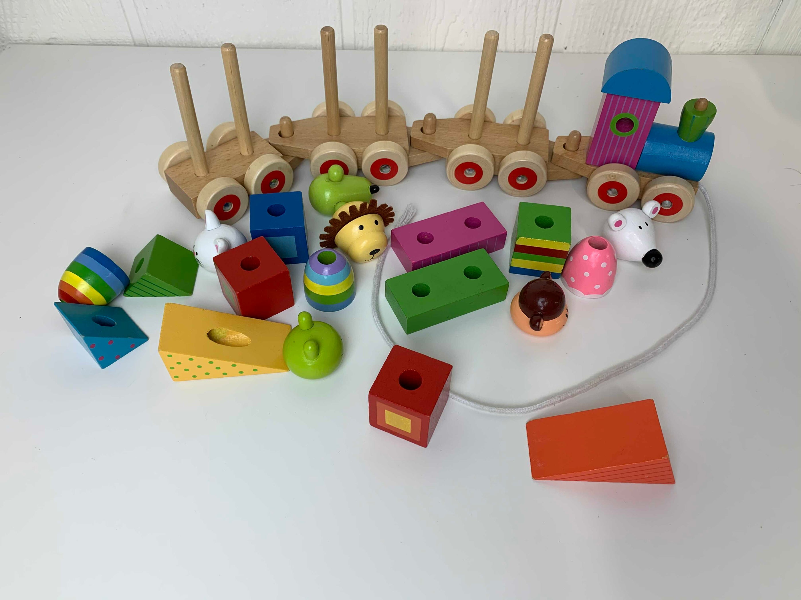 Orange Tree Wooden Animal Puzzle Train — GoodBuy Gear