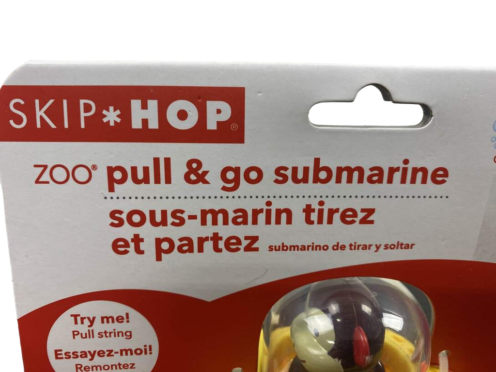 Skip Hop Zoo Pull & Go Submarine Bath Toy