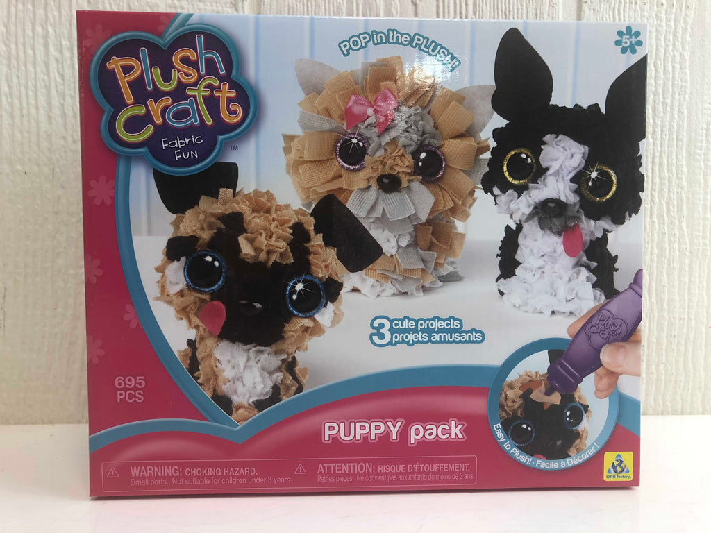 The Orb Factory Plush Craft Puppy Pack