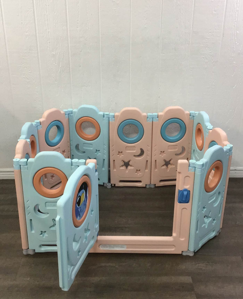 Costway Foldable Baby Playpen 14 Panel Play Yard