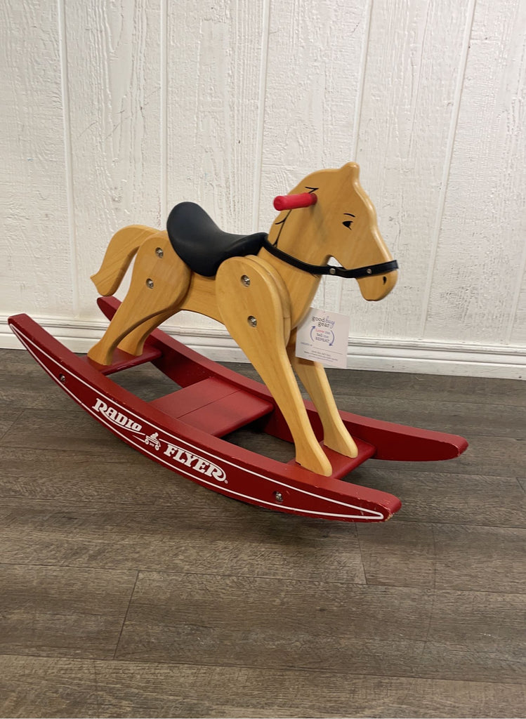 Radio Flyer Vintage Wooden Rocking Horse