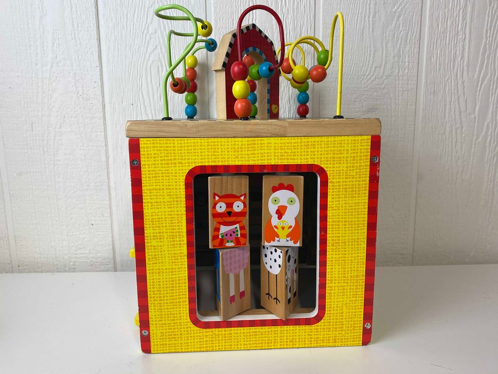 ALEX Toys Wooden Activity Cube, My Busy Farm