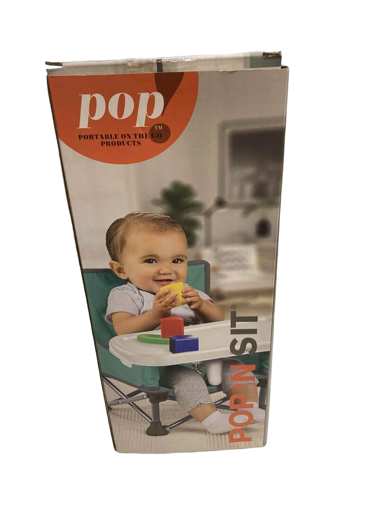 Summer Infant Pop 'n Sit Portable Booster, Original, Teal & Grey