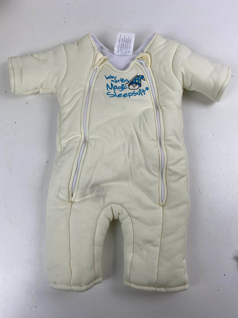 Baby Merlin's Magic Sleepsuit, Small, 3-6 Months, Cotton, Cream