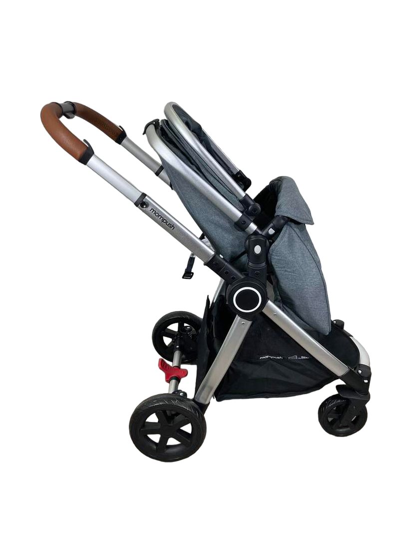 Mompush Ultimate 2 Baby Stroller with Bassinet, 2022, Grey with Silver ...