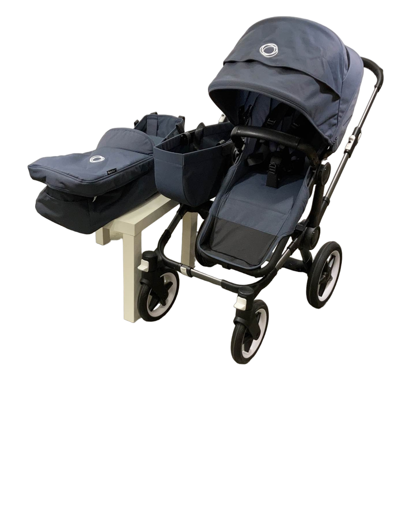 Bugaboo Donkey 5 Stroller Mono, 2022, Stormy Blue, Black