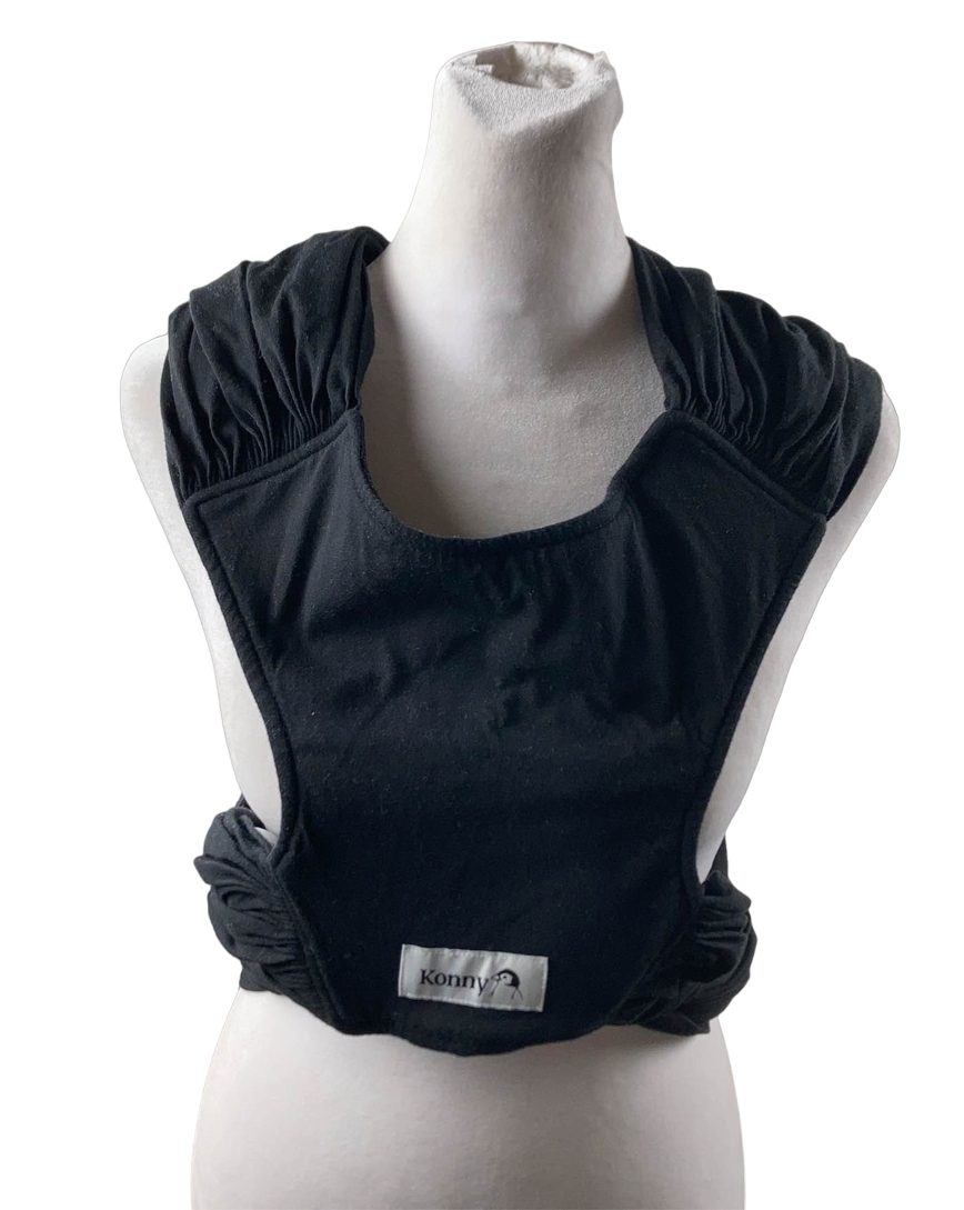 Konny Baby Wrap Carrier, Cotton Black , Medium — GoodBuy Gear