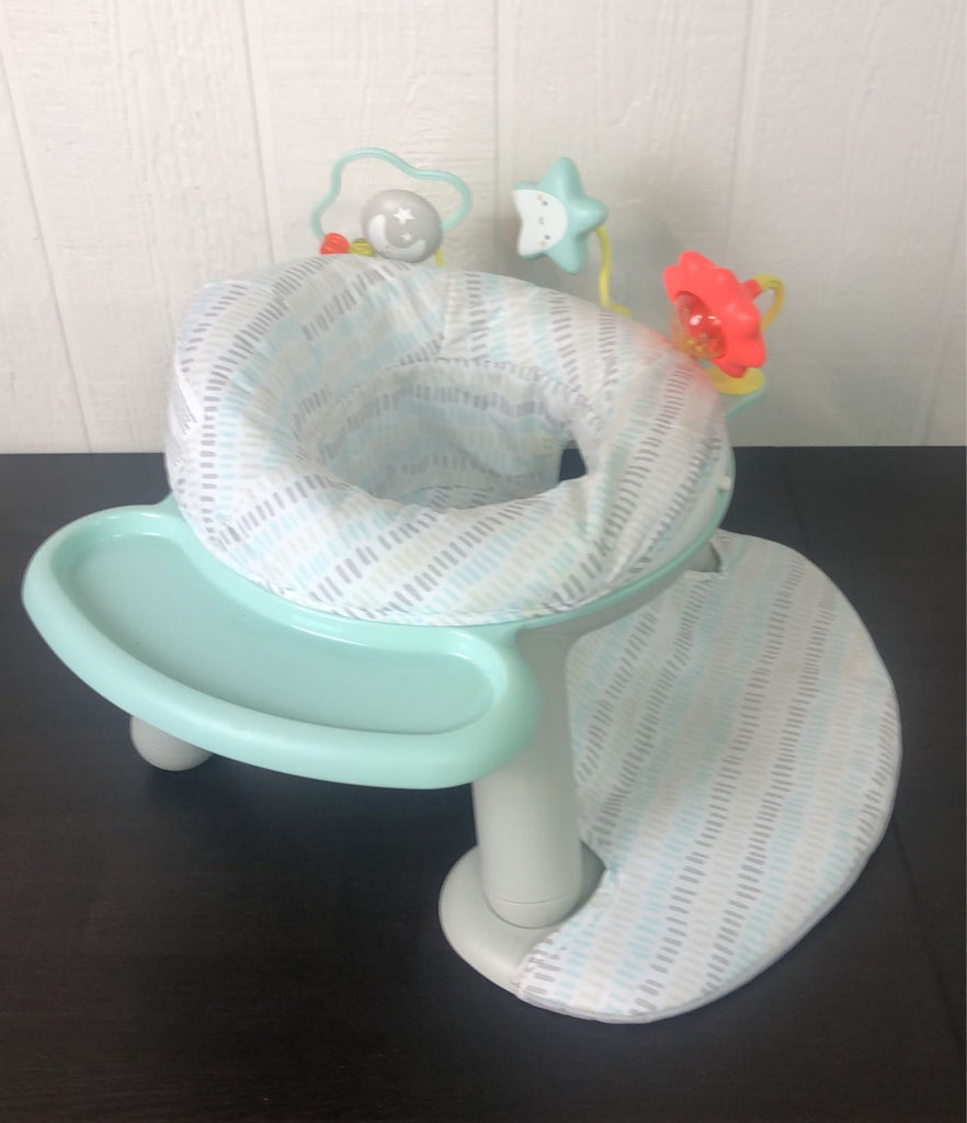 Skip Hop 2-in-1 Sit-up Activity Baby Chair, Silver Cloud Lining