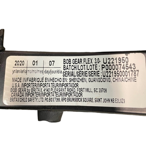 BOB Revolution Flex 3.0 Single Jogging Stroller, 2020, Lunar Black