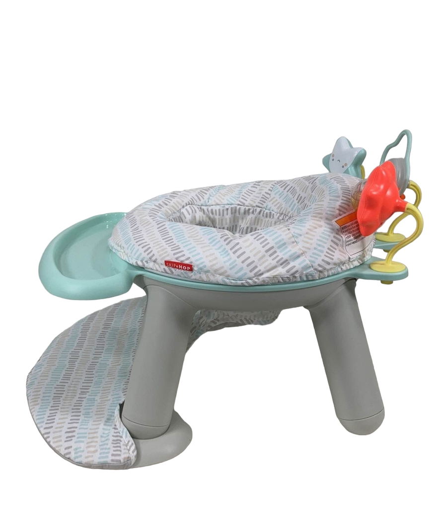 Skip Hop 2-in-1 Sit-up Activity Baby Chair, Silver Cloud Lining