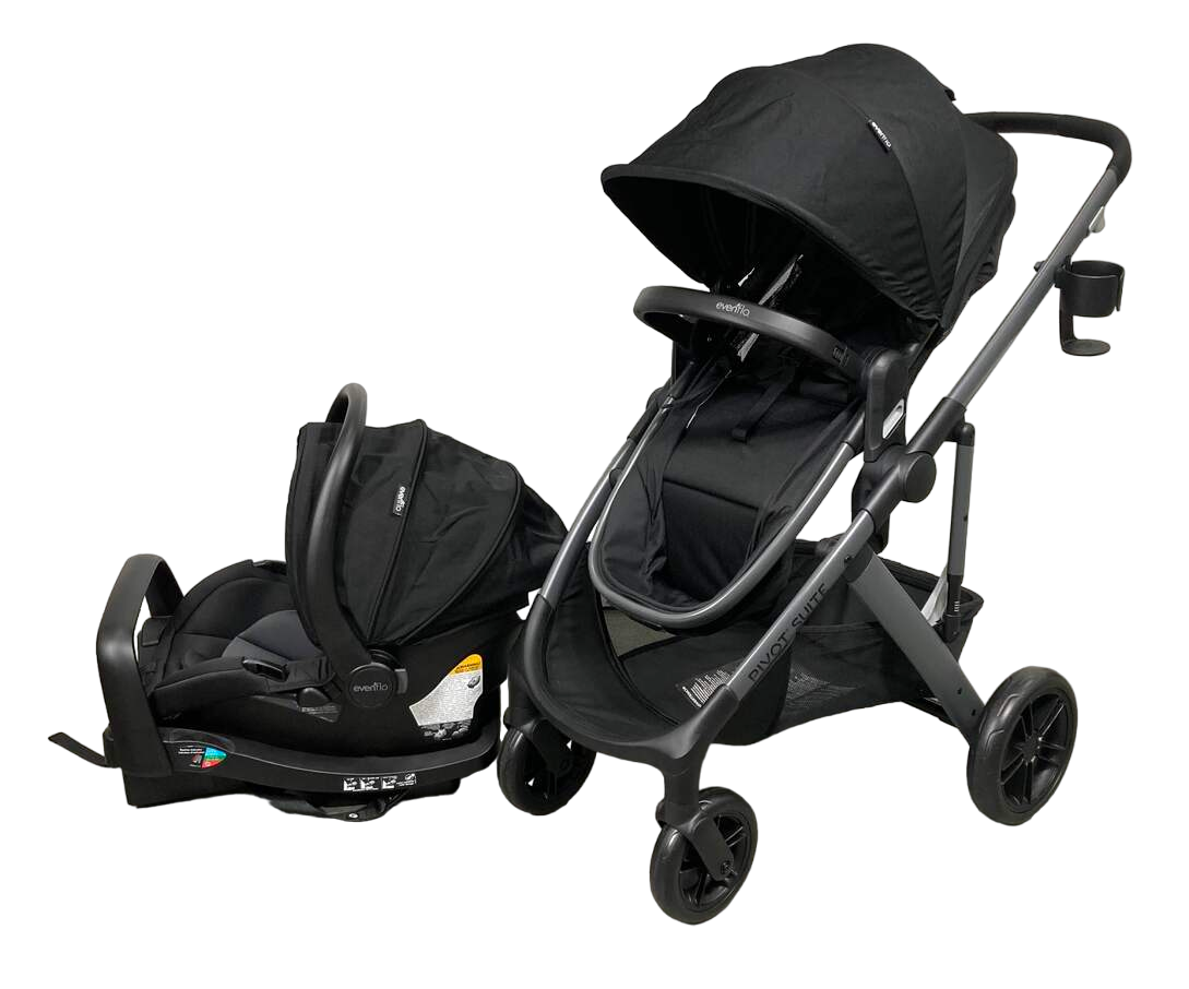 Evenflo Pivot Suite Travel System, 2023, Dunloe Black — GoodBuy Gear