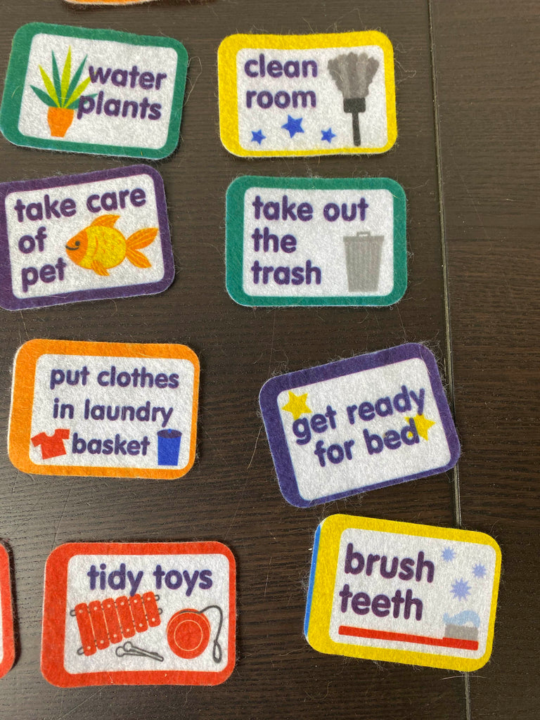 Felt Chore Chart Accessories