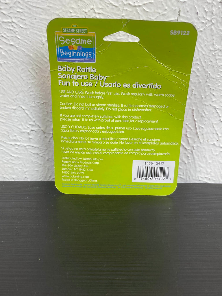 Sesame Street Elmo Rattle With Rings