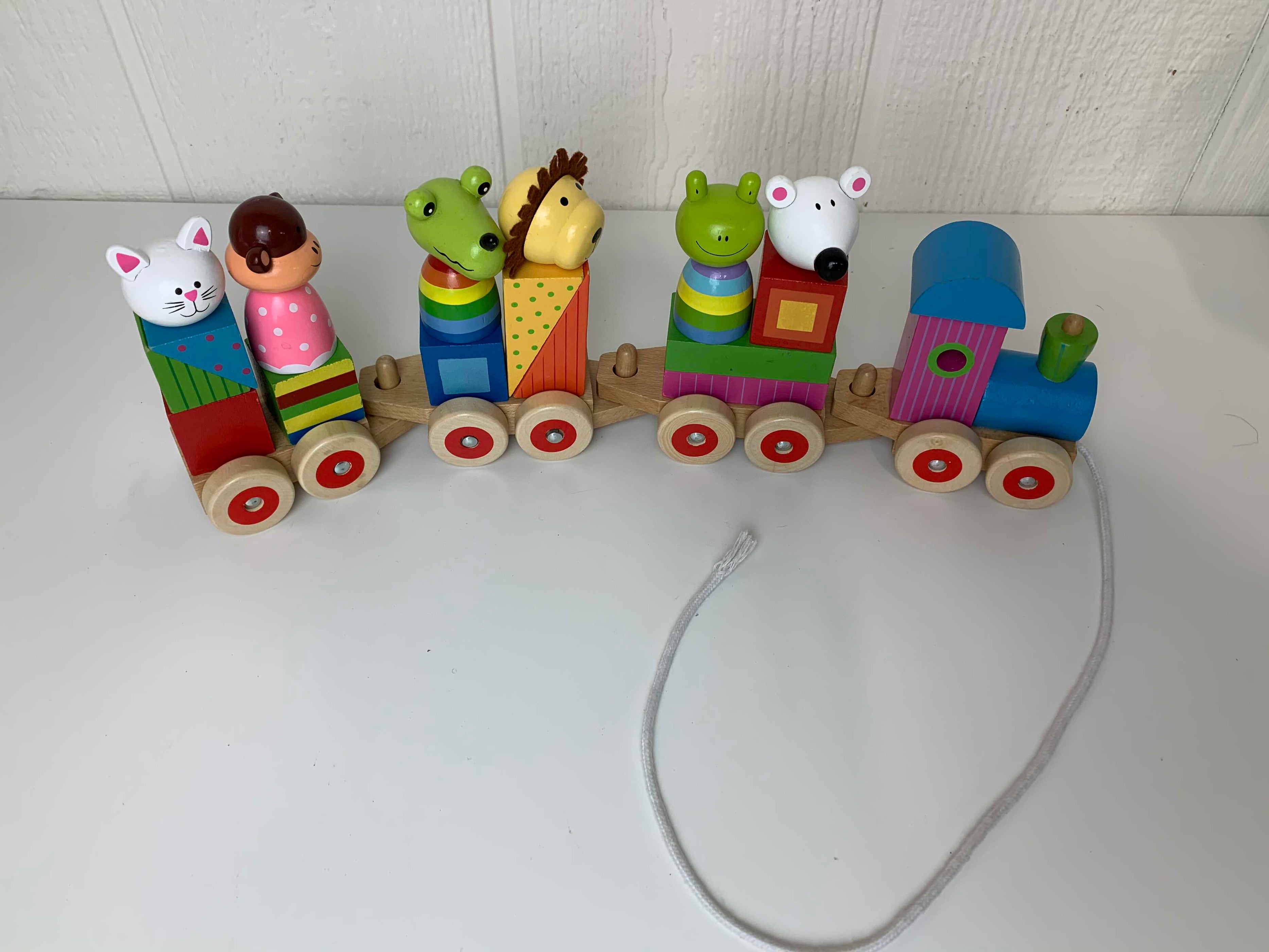 Orange Tree Wooden Animal Puzzle Train — GoodBuy Gear