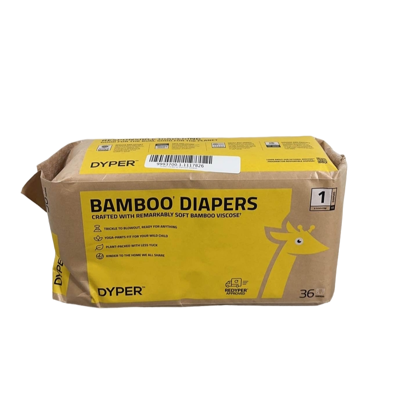 DYPER Bamboo Diapers, Size 1, 36 Count — GoodBuy Gear