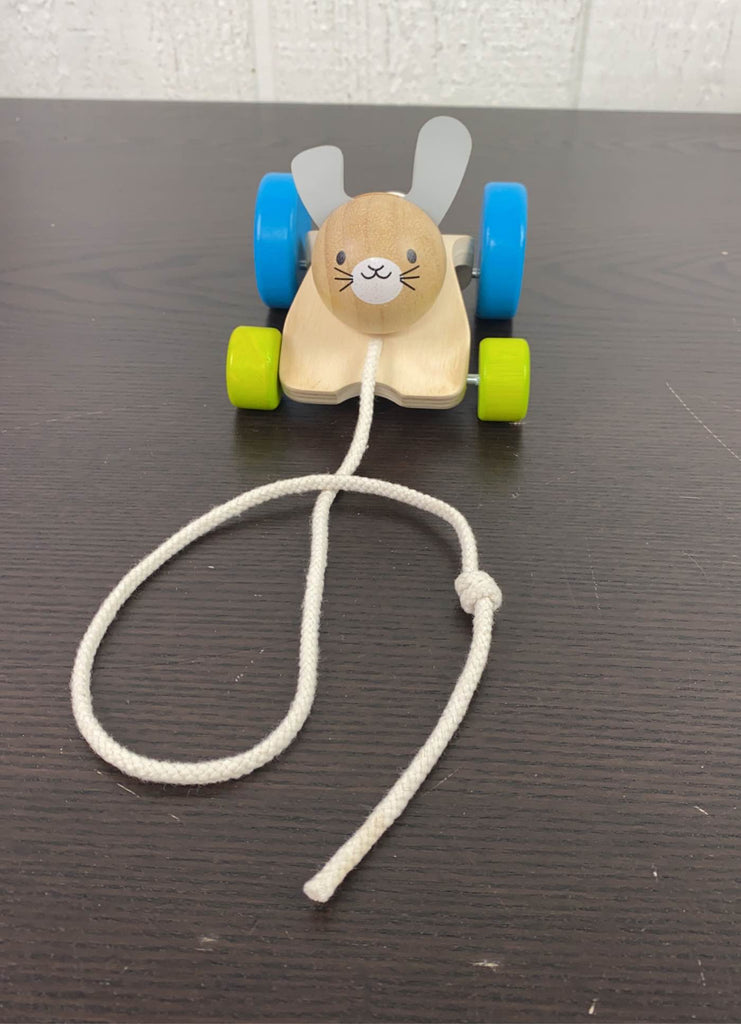 Plan Toys Wooden Hopping Rabbit Push & Pull Toy