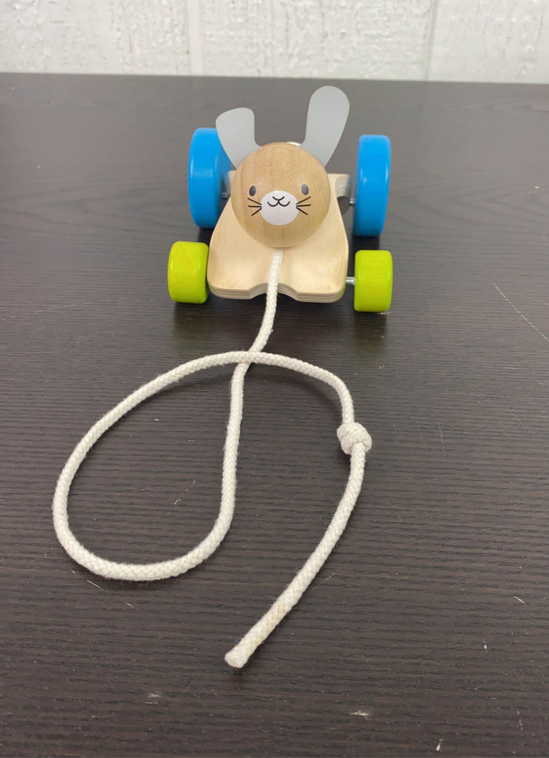 Plan Toys Wooden Hopping Rabbit Push & Pull Toy