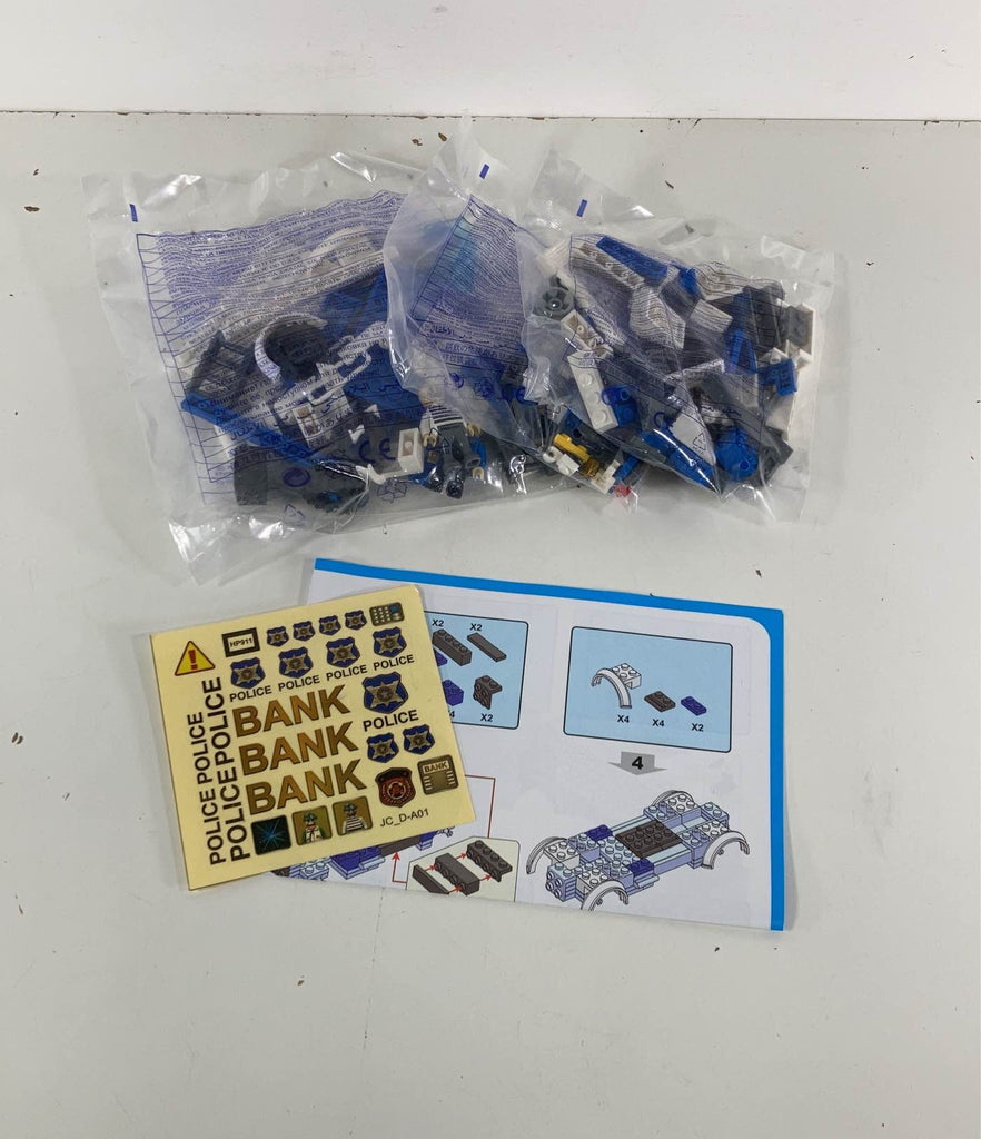 Cogo Man City Police Car Building Set