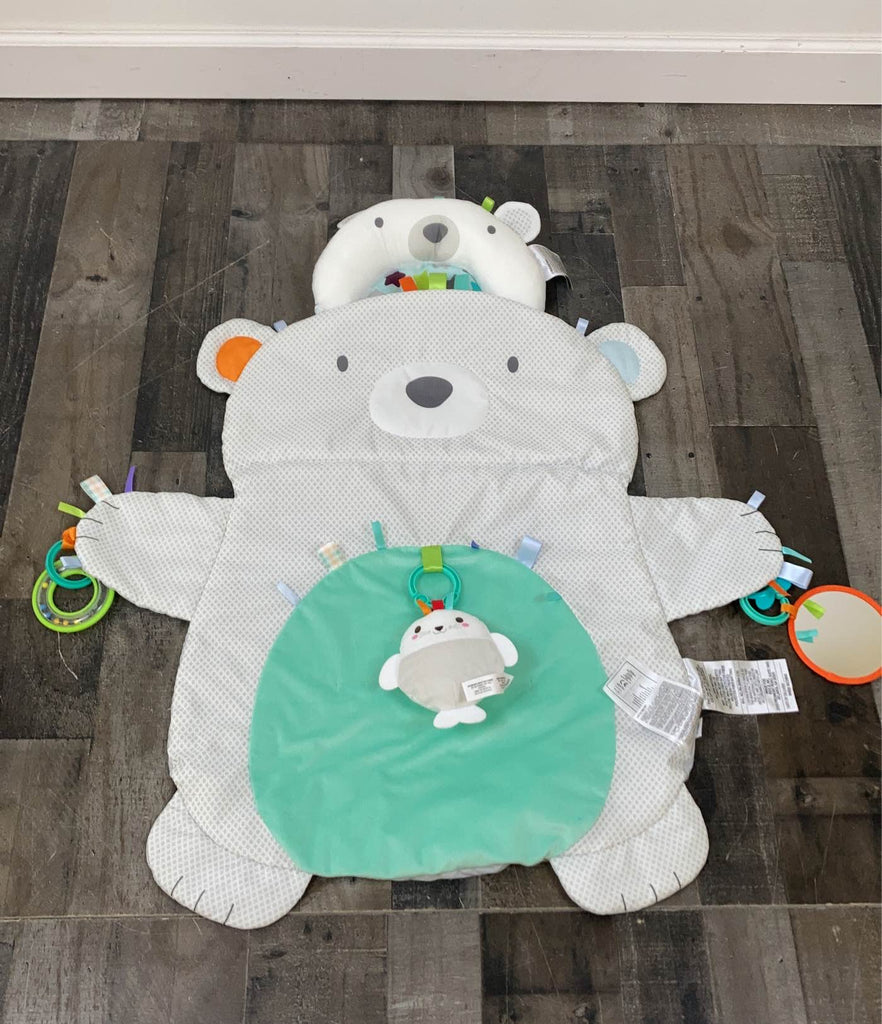 Bright Starts Tummy Time Prop & Play Mat, Polar Bear